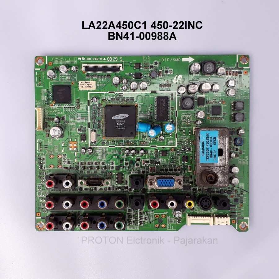 Jual Mainboard TV LCD Samsung LA22A450 LA22A450C1 Mesin Matherboard BN41-00988A LA22A350 ...