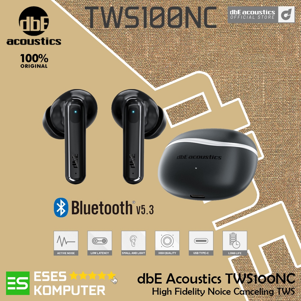 Jual Earphone dbE Acoustics TWS100NC High-Fidelity Noice Canceling TWS ...