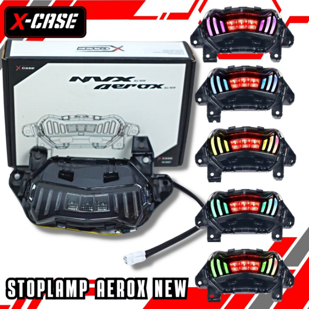 Jual Lampu Stop Aerox New RGB X-Case Stoplamp Aerox New RGB Ada 7 Warna ...