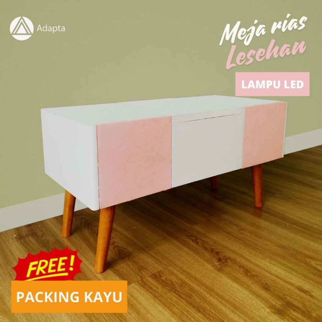 Jual Meja Rias Banyak Ruang Simpan dengan Lampu LED - Meja rias ...
