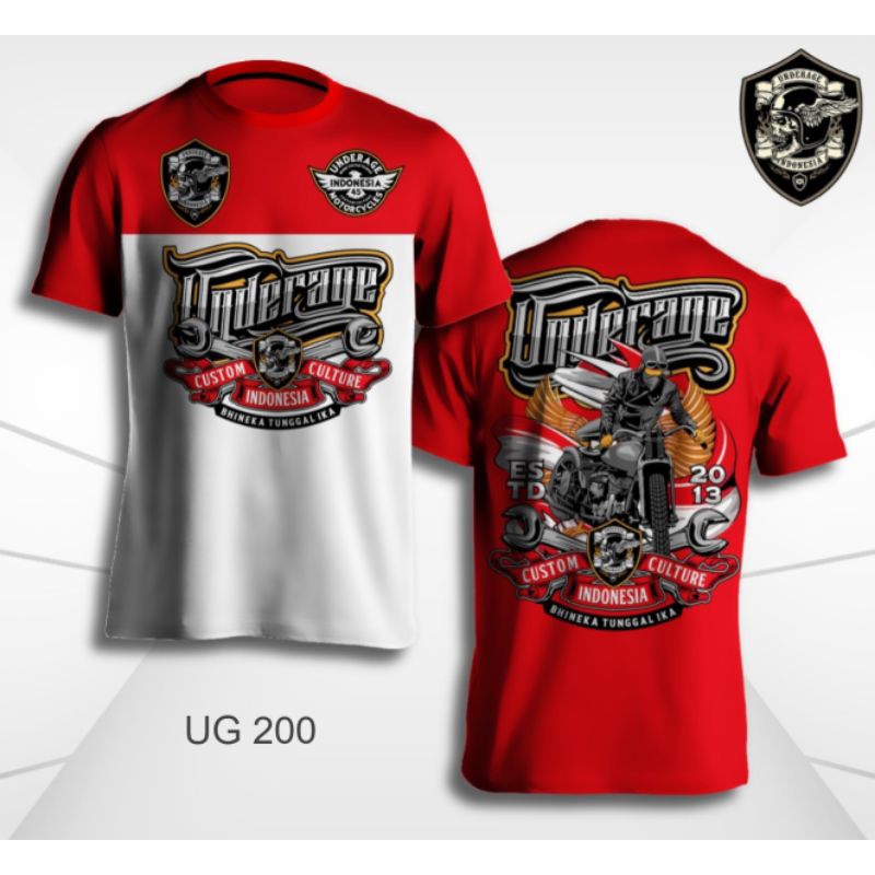 Jual UNDERAGE PREMIUM ORIGINAL kaos motor kaos bikers kaos racing long ...