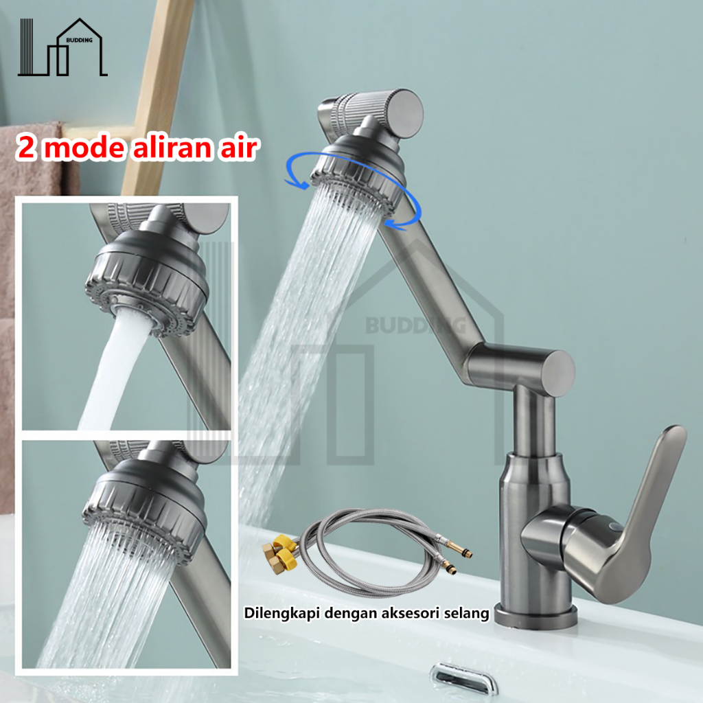 Jual 360°Derajat Keran Putar Keran Air Panas & Dingin Keran 2-4 Jenis ...