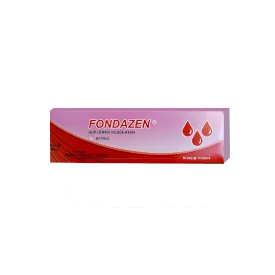 Jual FONDAZEN BOX ISI 100 KAPLET | SUPLEMEN ZAT BESI | Shopee Indonesia