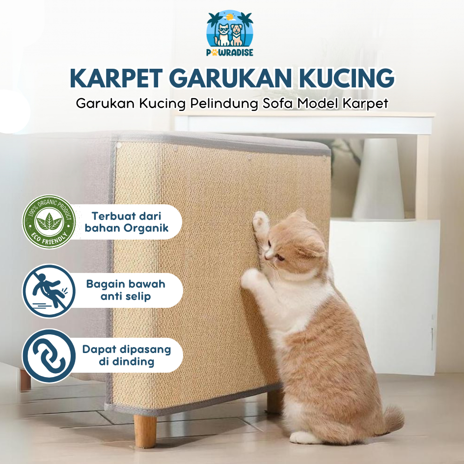 Jual KARPET GARUKAN KUCING ANTI SLIP - Karpet Tahan Terhadap Cakaran ...
