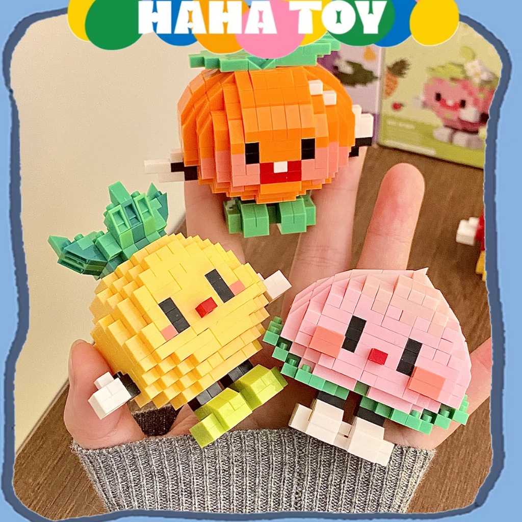 Jual Bangunan Buah Bricks Toys Fruit Building Block Nano 3D Mainan ...