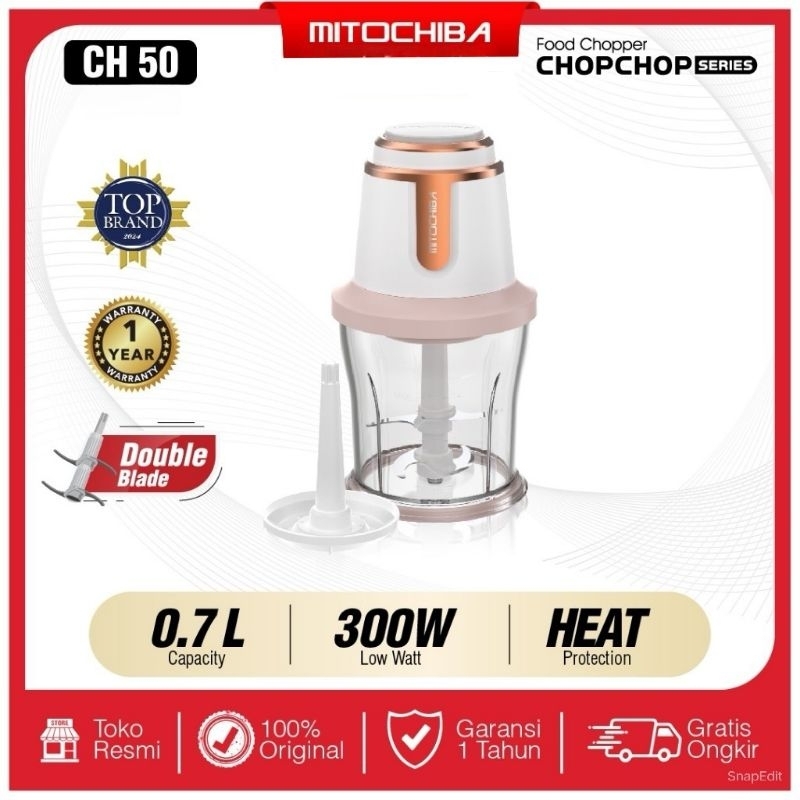 Jual MITOCHIBA Food Magic Chopper CH-50 Chopchop Series 0.7 L Penghalus ...