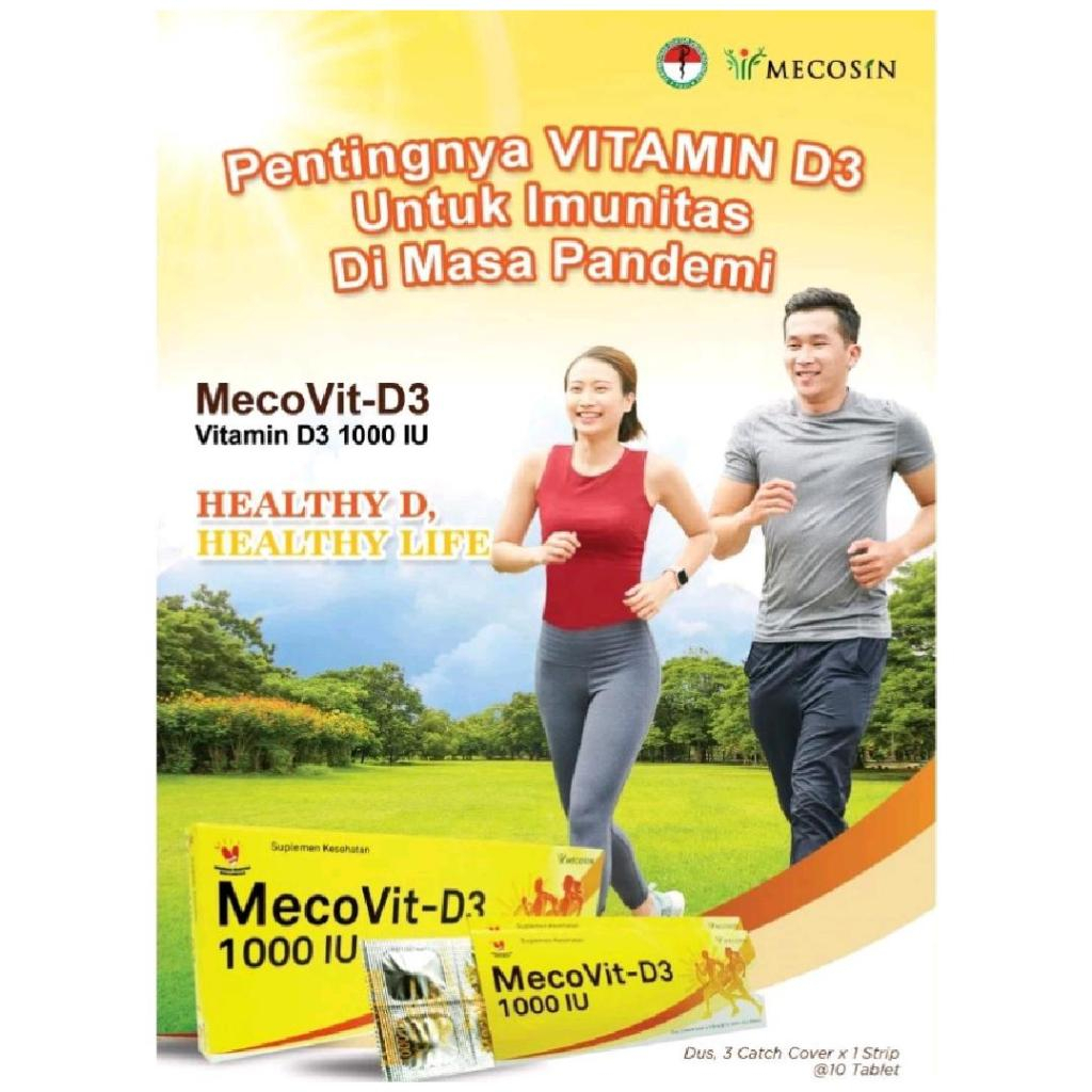 Jual Mecovit Vitamin D3 1000 IU Box isi 30 Tablet / PRomo Vitamin ...