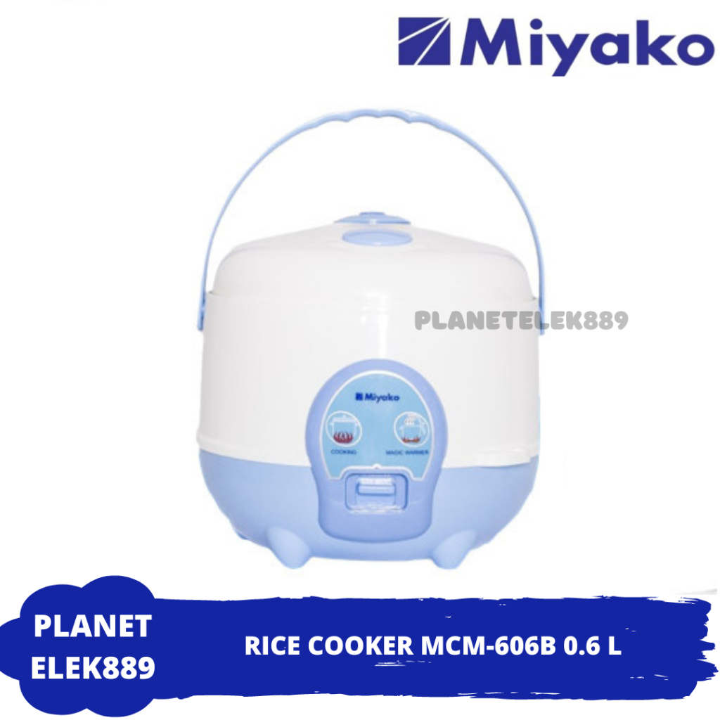 Jual Rice Cooker Miyako MCM-606-B Penanak Nasi Magic Warmer 0.6L 3in1 ...