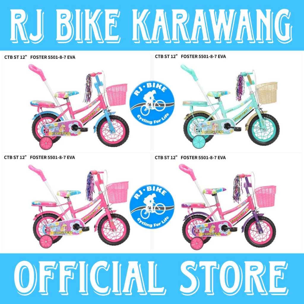 Jual SEPEDA ANAK 12 Inch MINI FOSTER EVA 5501 SETIR dan non setir ...