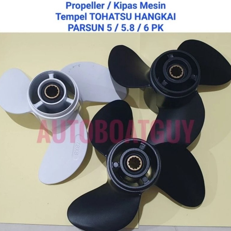 Jual KODE N79P Propeller Kipas Mesin Tempel Hangkai 6 PK Tohatsu 5 HP Parsun 58 PK | Shopee ...