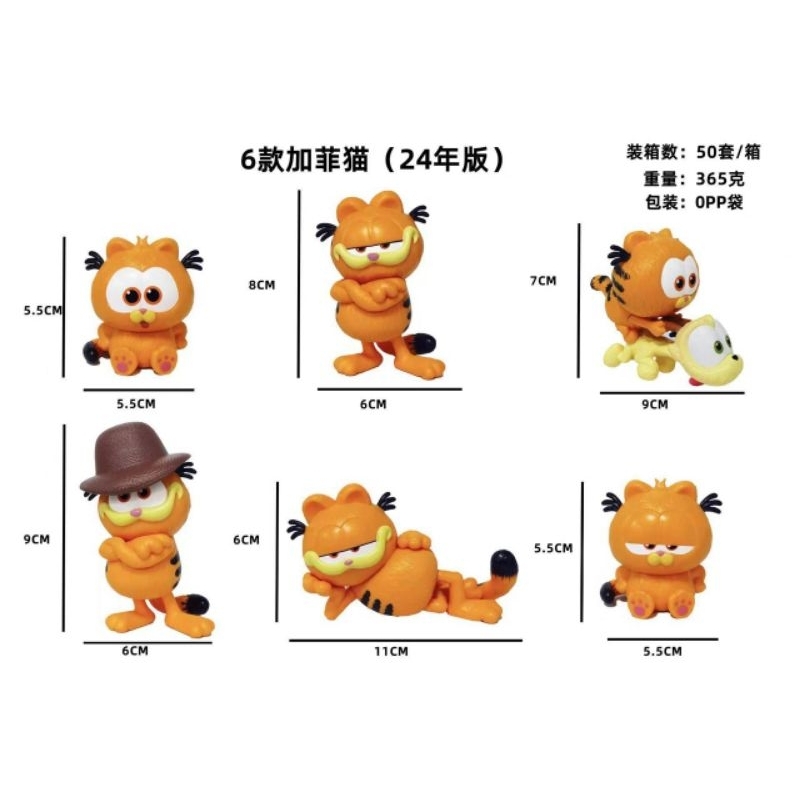 Jual action figure garfield isi 6 pc | Shopee Indonesia