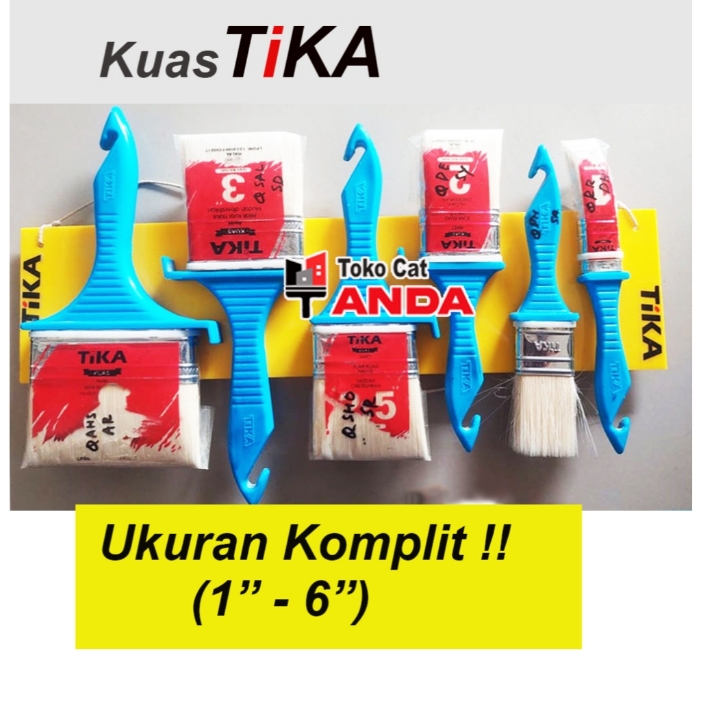 Jual Kuas TIKA - Kuas HALAL - kuas Cat - Kuas 4 - Kuas 3 - Kuas 2 ...