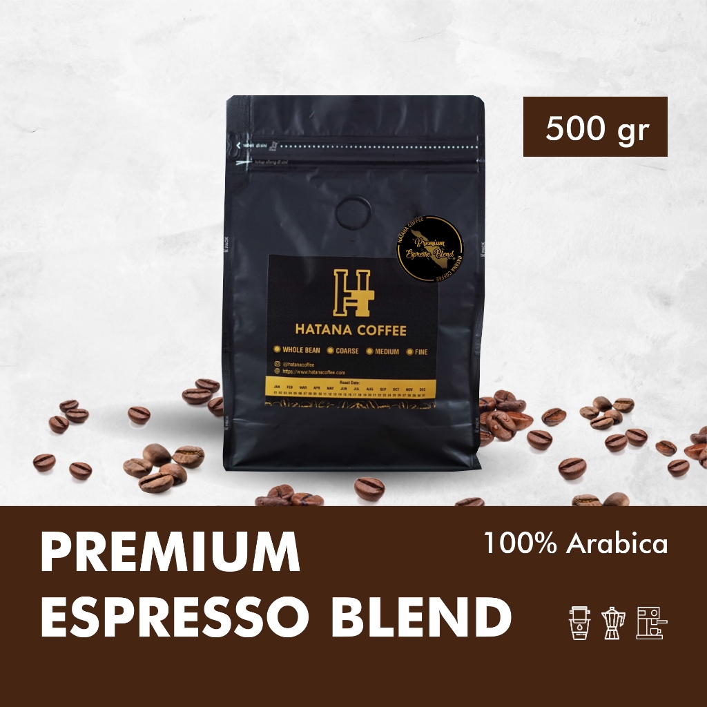 Jual Kopi Premium Espresso Blend Full Arabika 500 Gram Kopi Susu ...