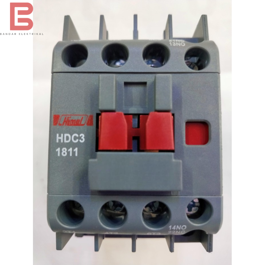 Jual Kontaktor Magnetic Contactor Himel HDC3-18 3P 7,5kW 1NO 1NC | Shopee Indonesia