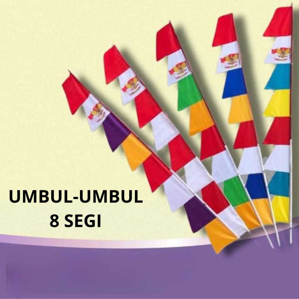 Jual Bendera UMBUL-UMBUL Merah Putih Warna Warni - Model Terbaru | Shopee Indonesia