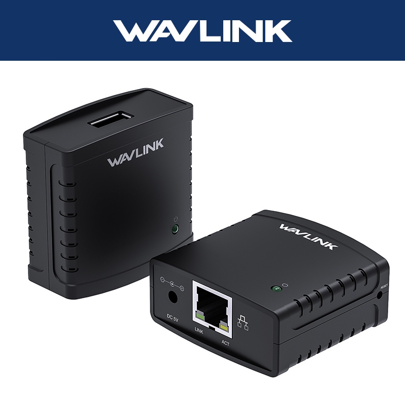 Jual WAVLINK USB2.0 Wireless Print Server Wifi Dengan LAN Print Share ...