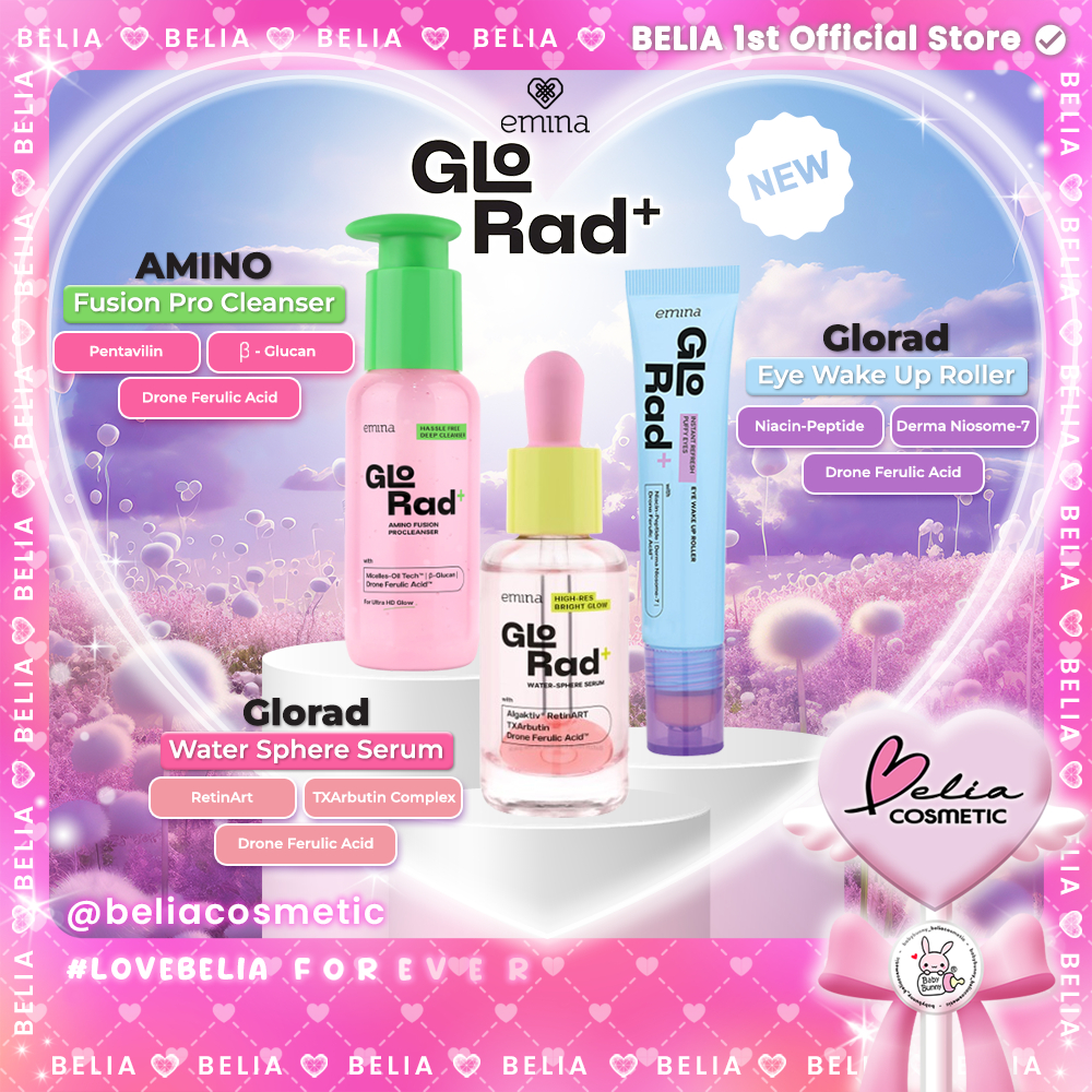 Jual BELIA EMINA Glo Rad+ Series | Eye Wake Up Roller | Amino Fusion ...
