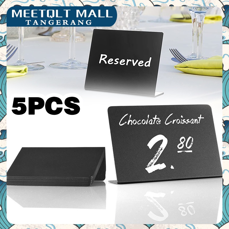 Jual Papan Tulis Mini Akrilik Tanda 5PCS-Papan Tulis Kapur Kecil 3x4 ...