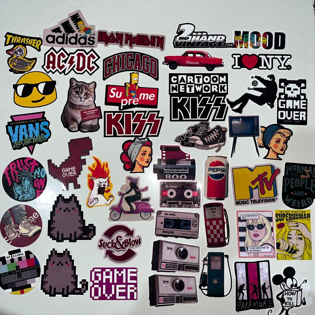 Jual Sticker Vinyl Bahan Graftac ukuran kecil bisa untuk jurnal isi 50 ...