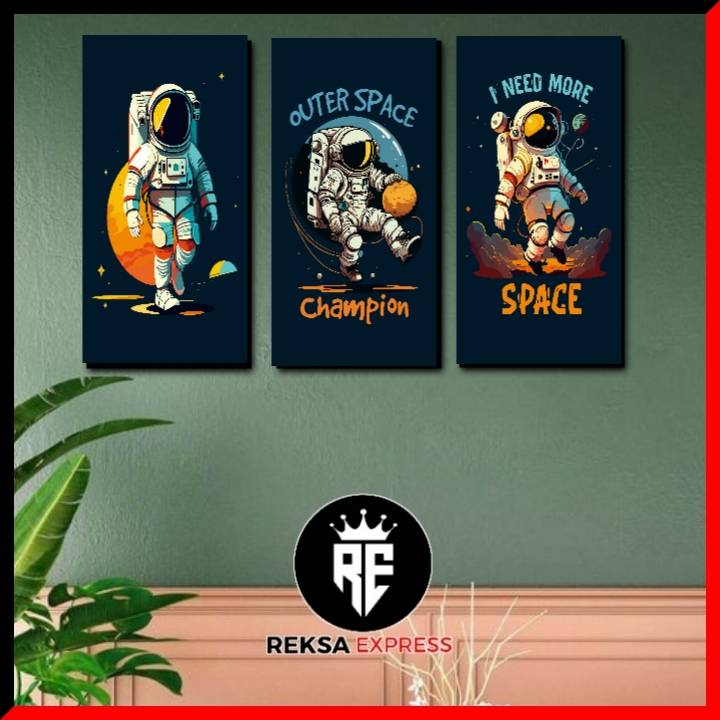 Jual REX HIASAN DINDING ASTRONAUT ASTRONOMI PLUS BINGKAI HIASAN KAMAR ...