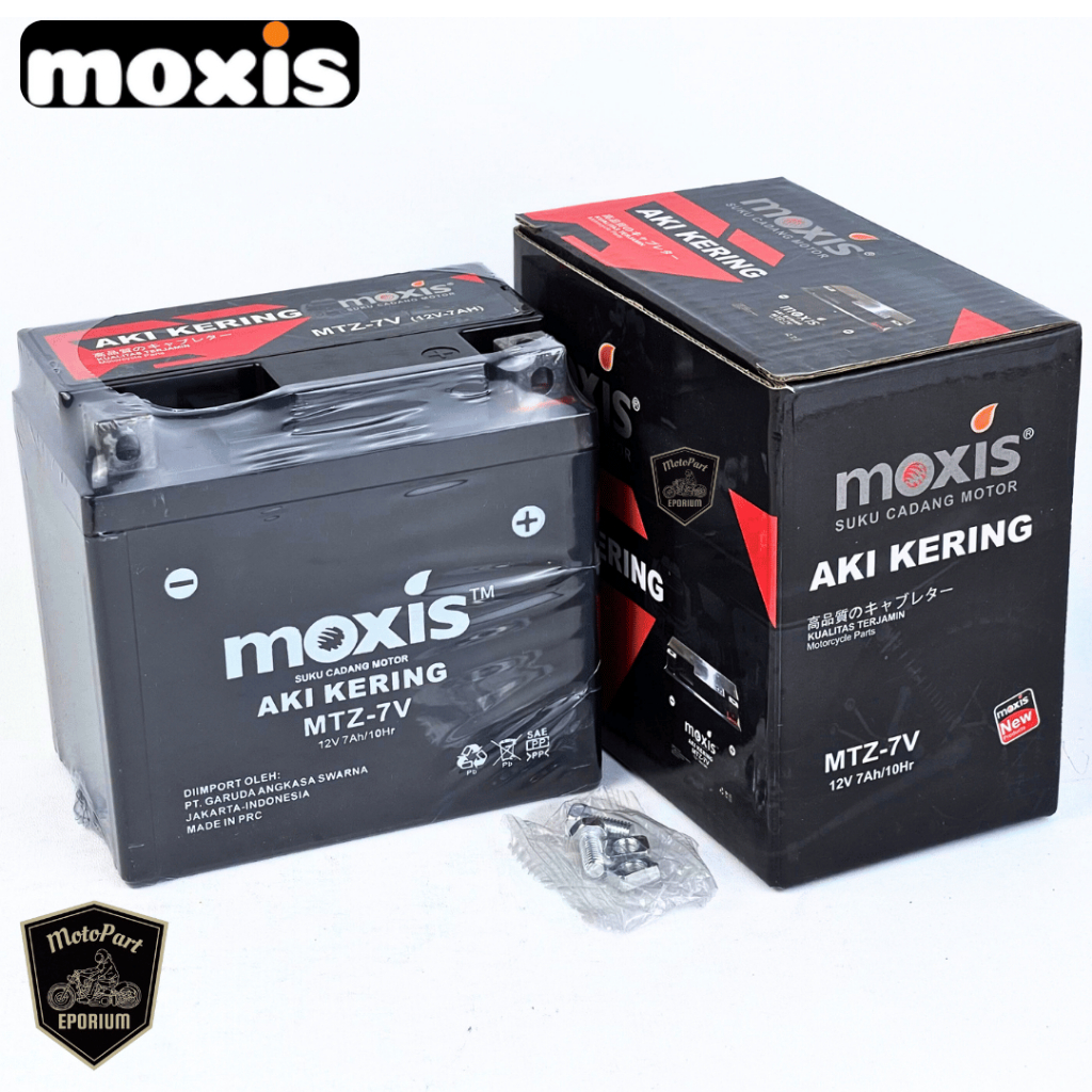 Jual MOXIS ACCU MOTOR MTZ-7V 12V-7Ah/10Hr NMAX AEROK CB250 | AKI MOTOR Aerox 155, Levi th '18 ...