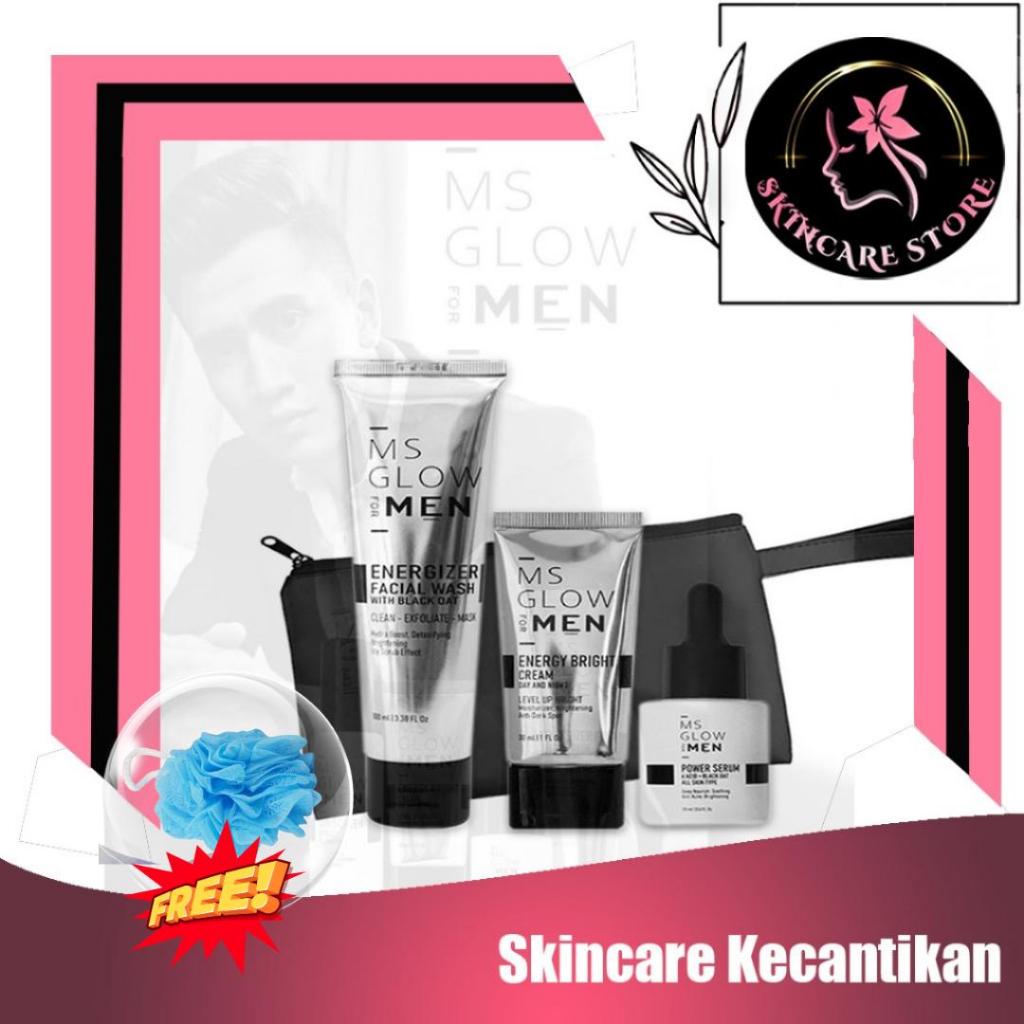 Jual Ms Glow For Men Skincare Pria Ms Glow For Men Paket Basic | Paket ...