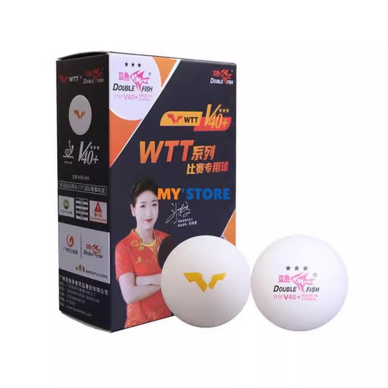 Jual Bola Pingpong Tenis Meja DOUBLE FISH V40+ WTT Isi 6 Competition 3 Star ABS Polymer Material ...