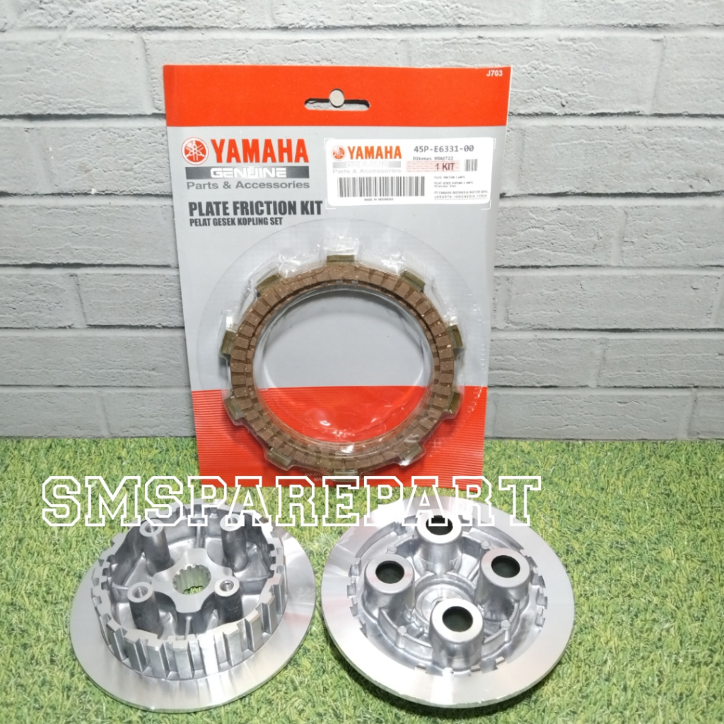 Jual Rumah kampas kopling kaki 4 + lawan dan kampas kopling motor yamaha byson, jupiter mx king ...