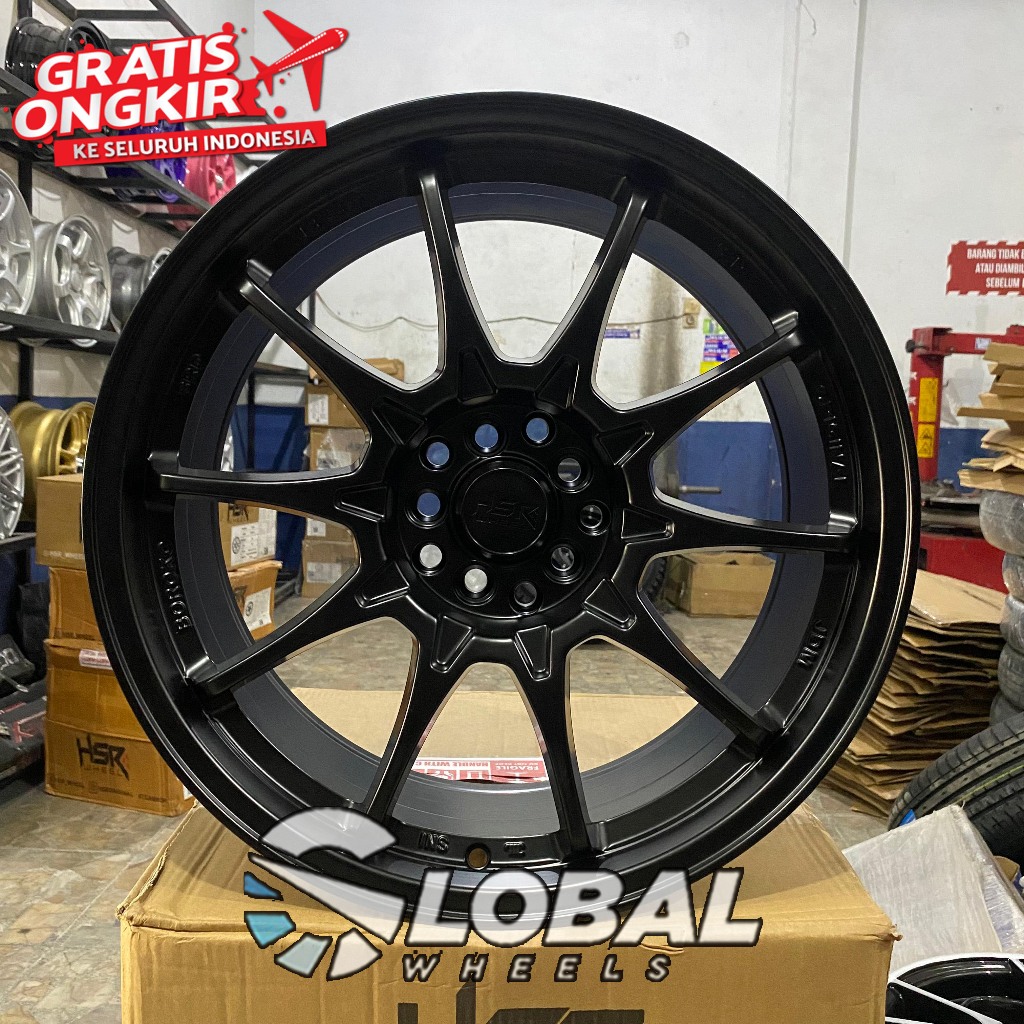 Jual Velg Mobil HSR Boroko Srd Ring 18 Semi Matt Black Buat Innova Zenix Hrv Camry Rush Terios ...