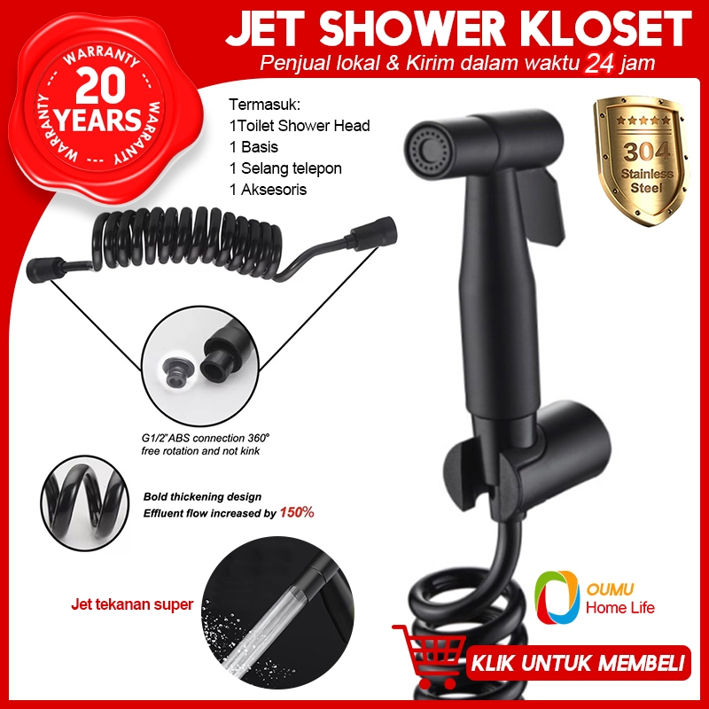 Jual SUS 304 Jet Shower Kloset /Jet Washer Toilet / Kran Closet Duduk ...