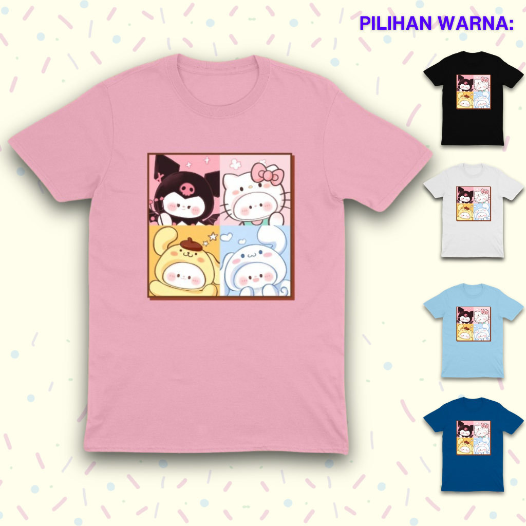 Jual Kaos Anak Premium Sanrio Hello Kitty Cinamoroll Pompompurin Kuromi ...