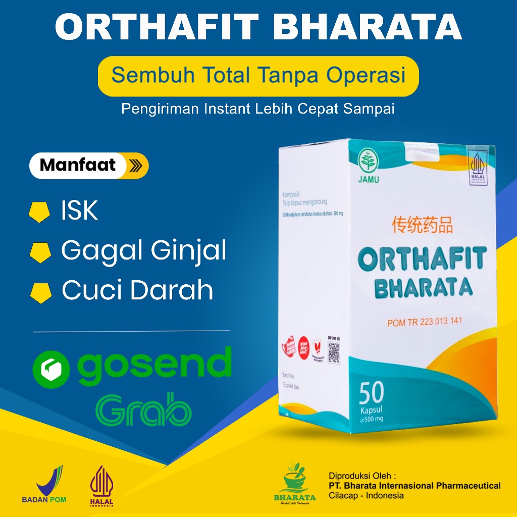 Jual Orthafit Bharata Obat ISK Infeksi Saluran Kemih/Kencing & Gagal Ginjal Terbaik Rekomendasi ...