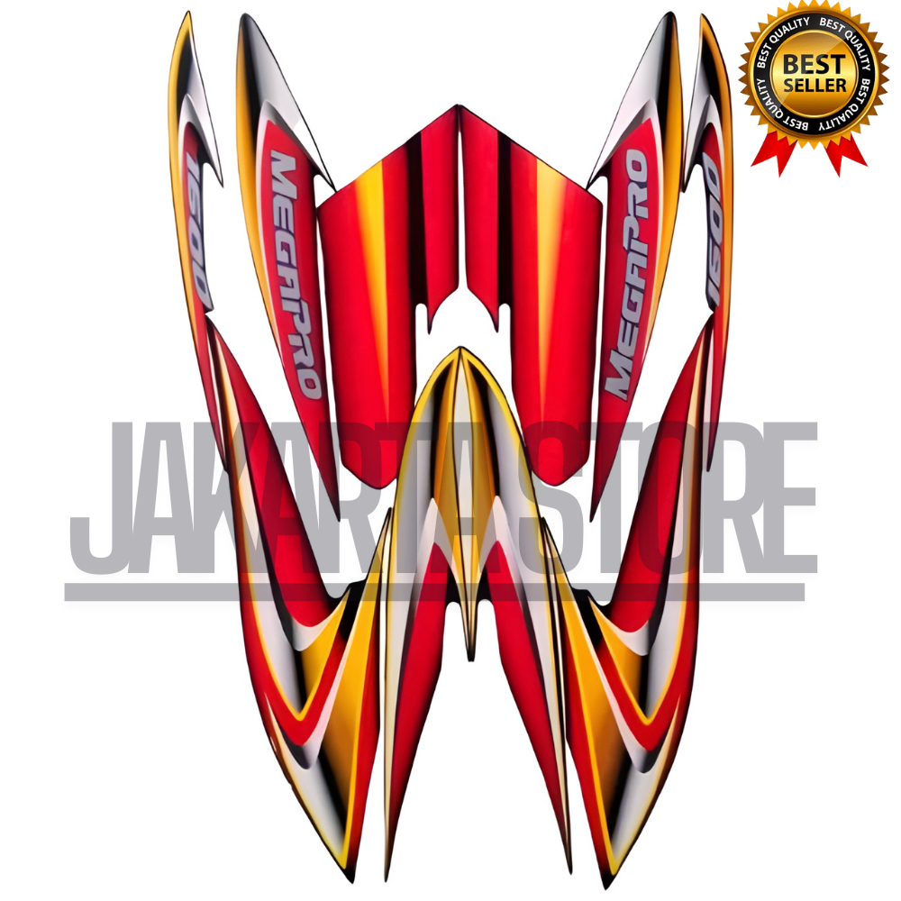 Jual STIKER STRIPING STANDART MEGA PRO STANDAR 2005 LIS BODY MEGA PRO ...
