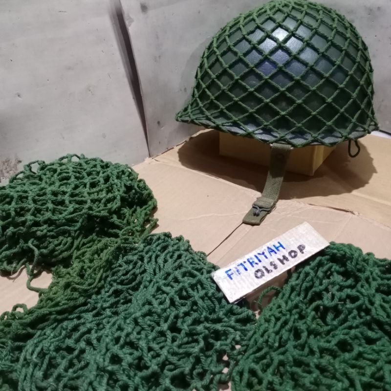 Jual Samaran helm Baja M1 Helm US Tentara WW2 Jaring pelindung Helm ...