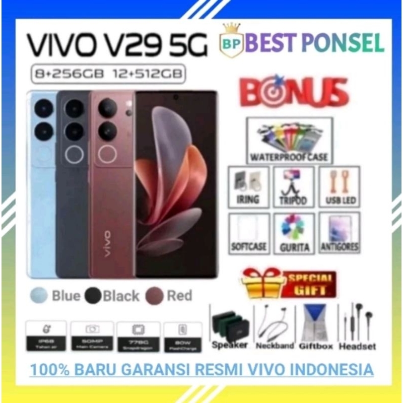 Jual VIVO V29 5G RAM 8/256GB NFC | V29 5G NFC RAM 12/512GB | V 29 5G 8/256GB GARANSI RESMI VIVO ...