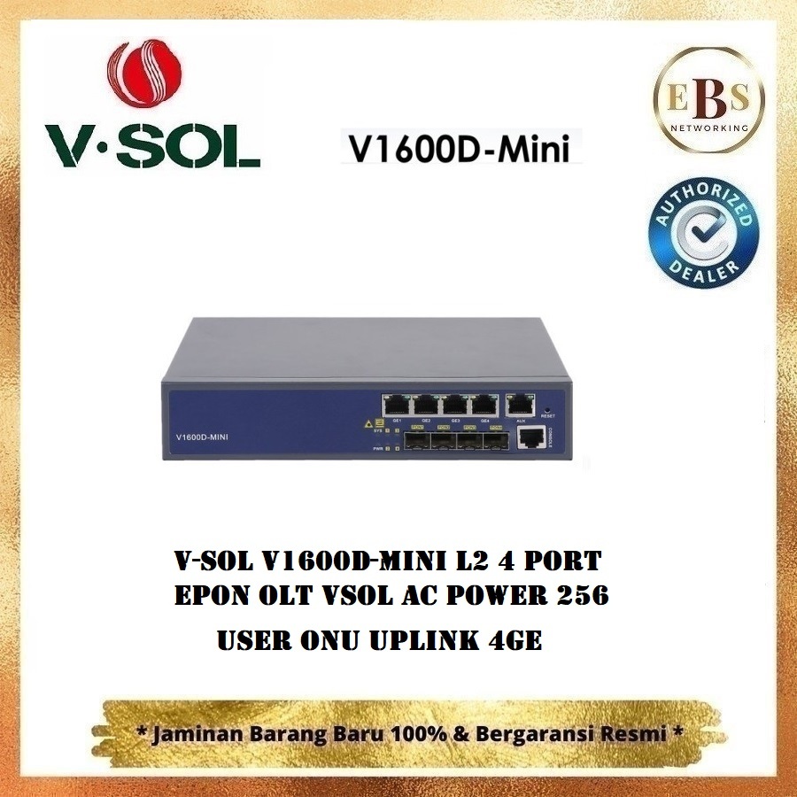 Jual VSOL V1600D-MINI L2 4 Port EPON OLT V-SOL AC | Shopee Indonesia