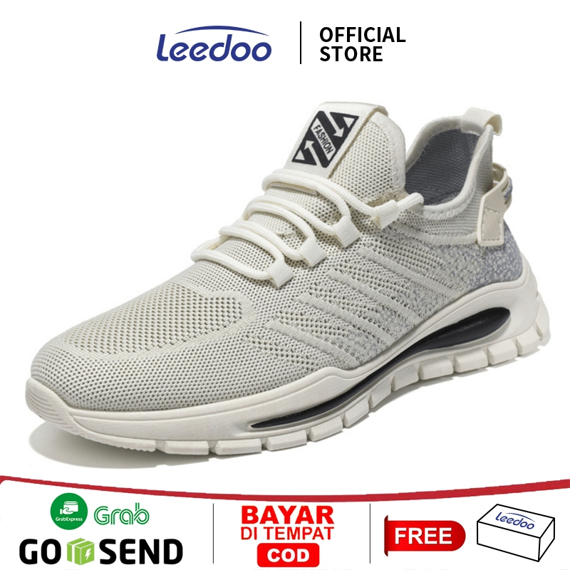 Jual Leedoo Sepatu Sneakers Hitam Kekinian Kekinian Running Shoes ...