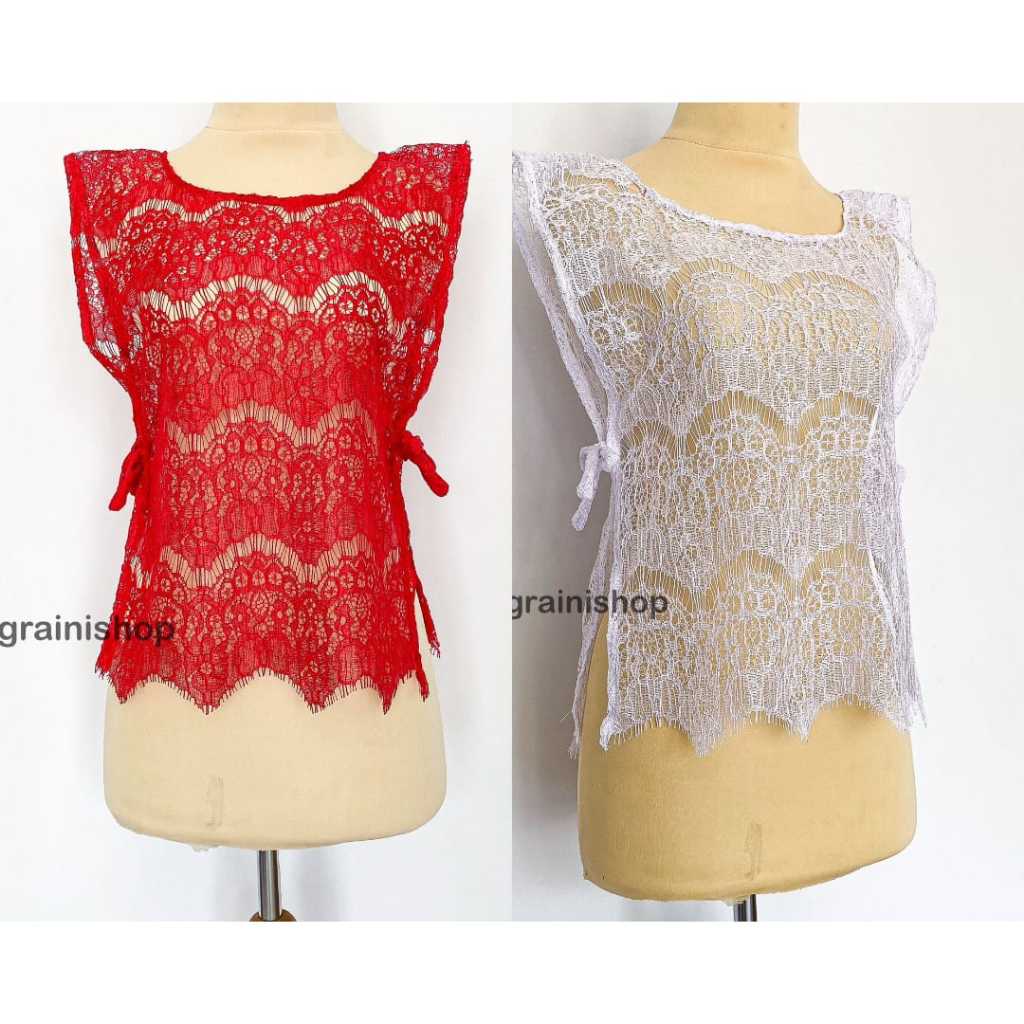 Jual VEST MERAH PUTIH, KEBAYA MERAH PUTIH, OUTER BROKAT, CARDIGAN ...