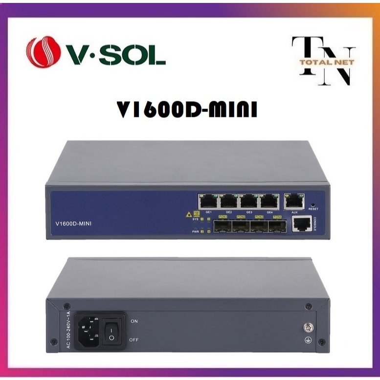 Jual VSOL V1600D-MINI L2 4-Port EPON OLT AC POWER | Shopee Indonesia