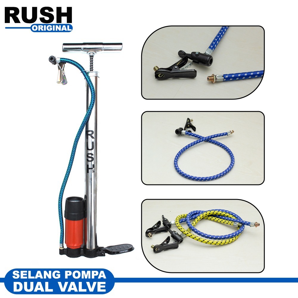 Jual Selang Pompa Sepeda Double 2 Fungsi Sepeda Motor Selang Pompa Fixi ...