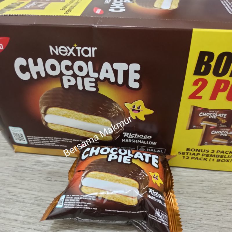 Jual Chocolate Pie Nextar marshmallow richoco nabati chocopie | Shopee ...