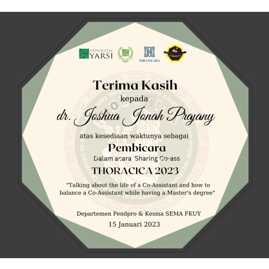 Jual PLAKAT HEXAGON 8mm “PEMBICARA SEMINAR NARASUMBER” | Shopee Indonesia