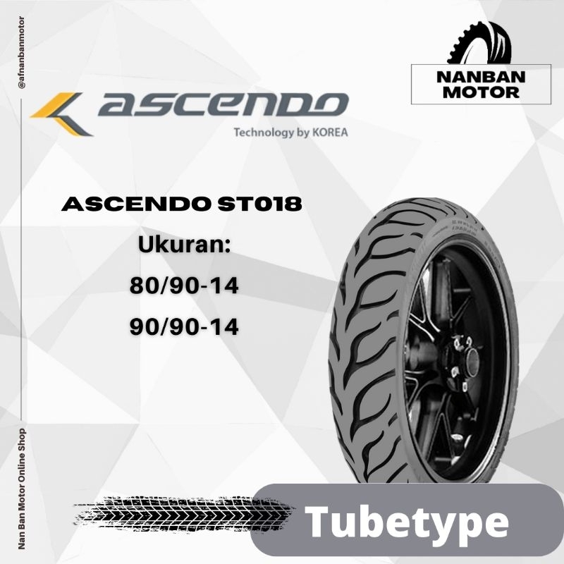 Jual BAN MOTOR ASCENDO NONTUBELESS MAXIMUS ST018 TUBETYPE | Shopee Indonesia