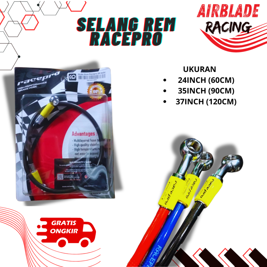 Jual Selang Rem Luster Brakehose luster Selang rem luster serat rem ...