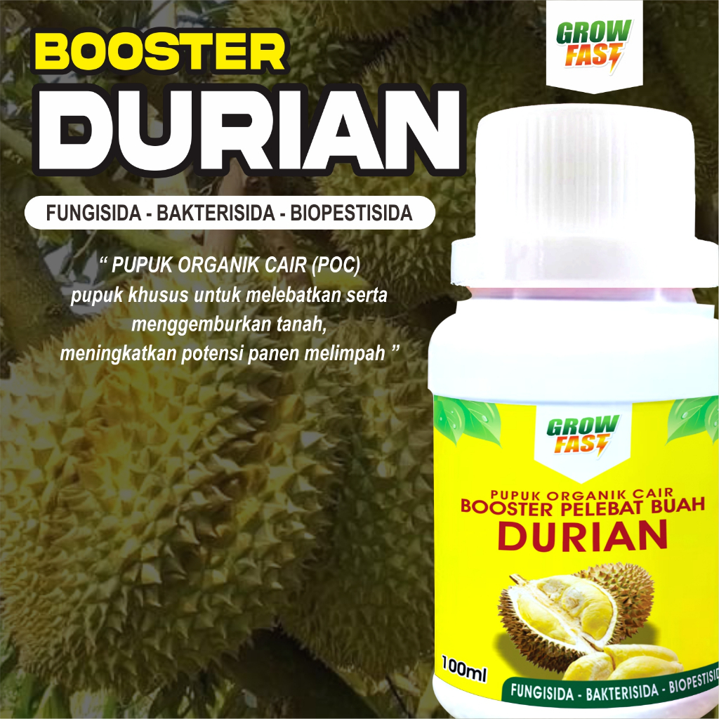Jual Pupuk Booster Durian 100ml pupuk organik pelebat dan pemacu pembuahan | Shopee Indonesia