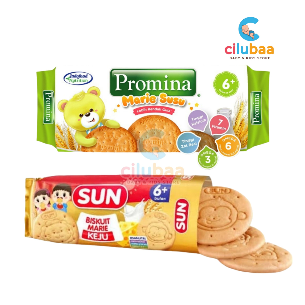 Jual PROMINA SUN Biskuit Marie Roll Susu 150g 6M+ l Snack MPASI l ...