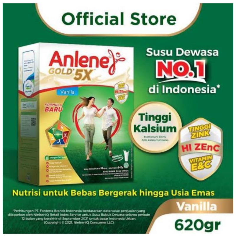 Jual Anlene gold 5X 600g Vanila | Shopee Indonesia