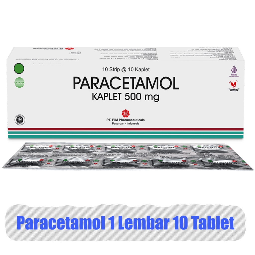 Jual Paracetamol 500mg PIM Pharmacuetical | Obat Demam Panas Pusing ...
