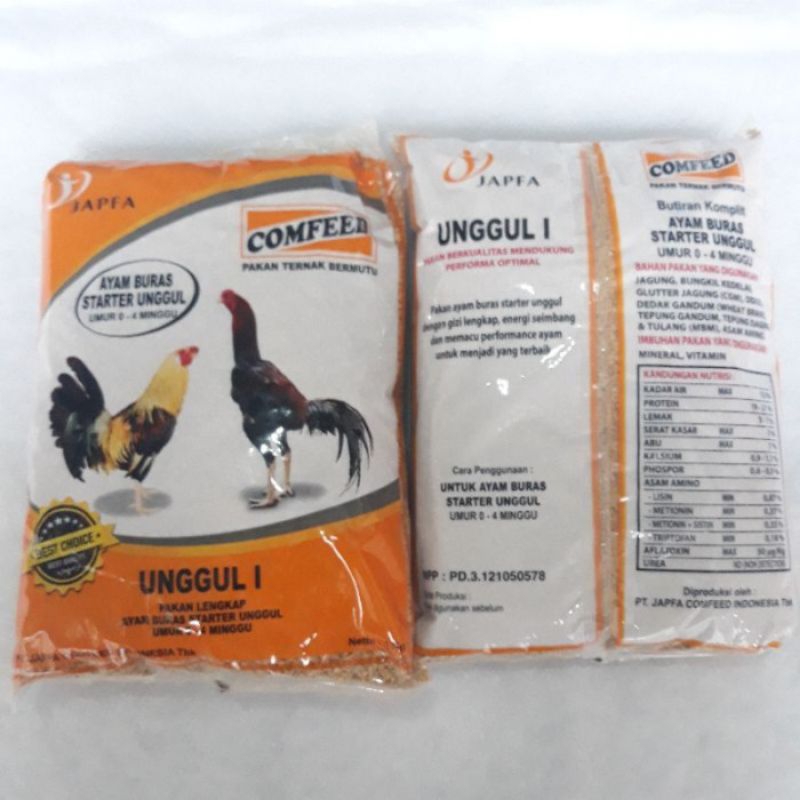 Jual Comfeed Unggul 1 Dan 2 Pakan Ayam Bangkok Dewasa Dan Anakanpur ...