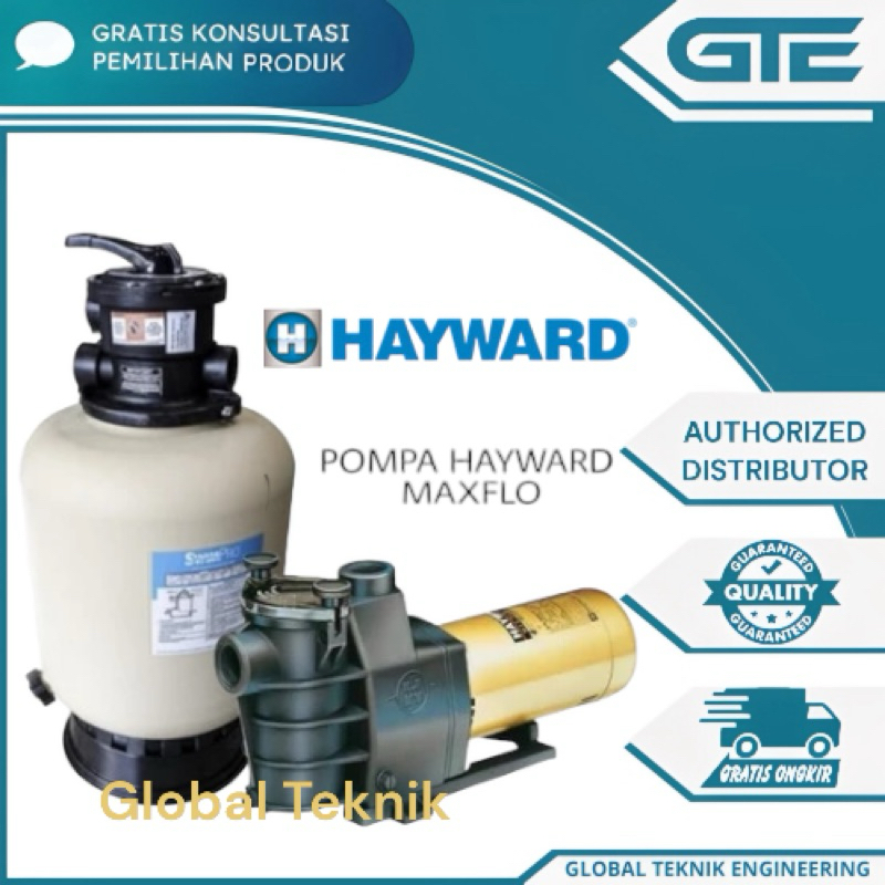 Jual POMPA KOLAM RENANG + SAND FILTER HAYWARD 1 HP FREE PASIR SILIKA ...